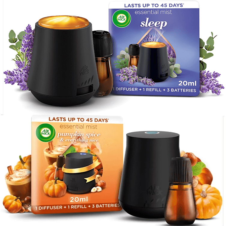 Air Wick Essential Mist Diffuser Kits, 1 Device & 1 Refill (Scent Opti ...