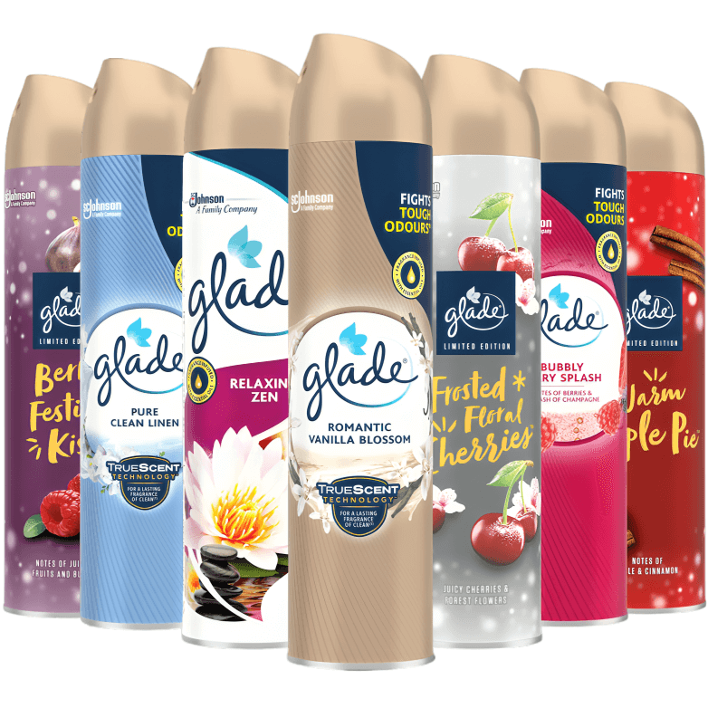 Glade Aerosol Air Fresheners 300ml (Scent Options) | Supamart UK