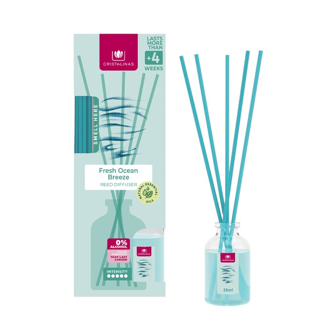 Cristalinas Fresh Ocean BreezeReed Diffuser | Supamart UK
