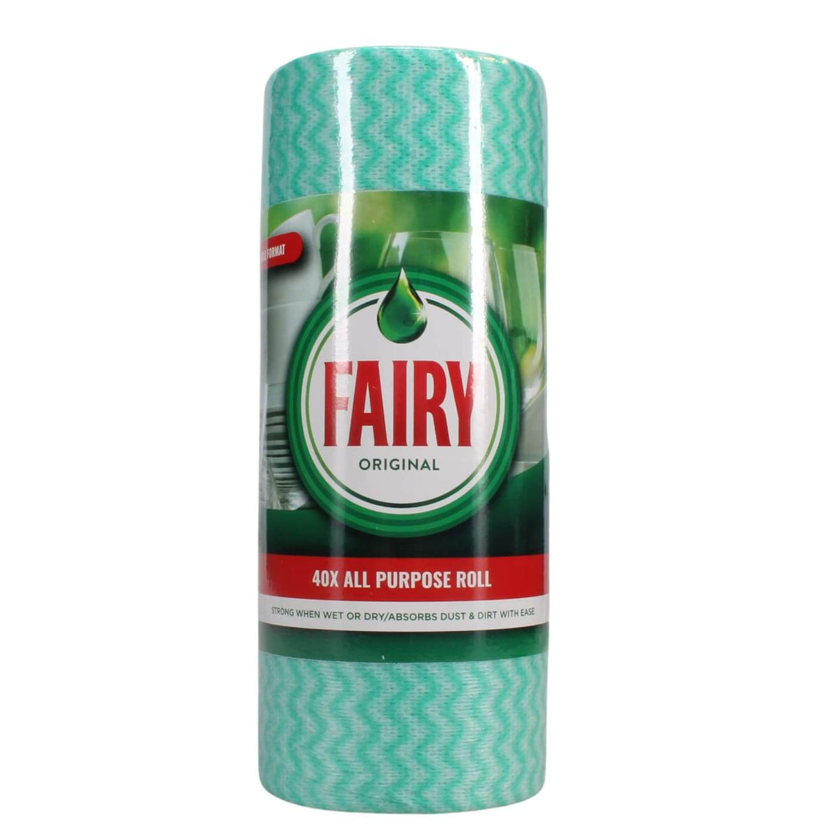 Fairy Original All Purpose Cloth Roll, 40 Sheets | Supamart UK
